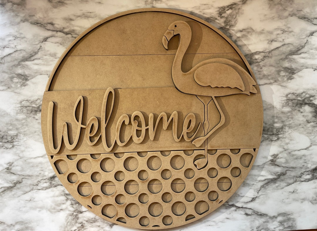 Wooden Sign Kit | Welcome Sign | Diy Craft Kit | Diy Door Round ...