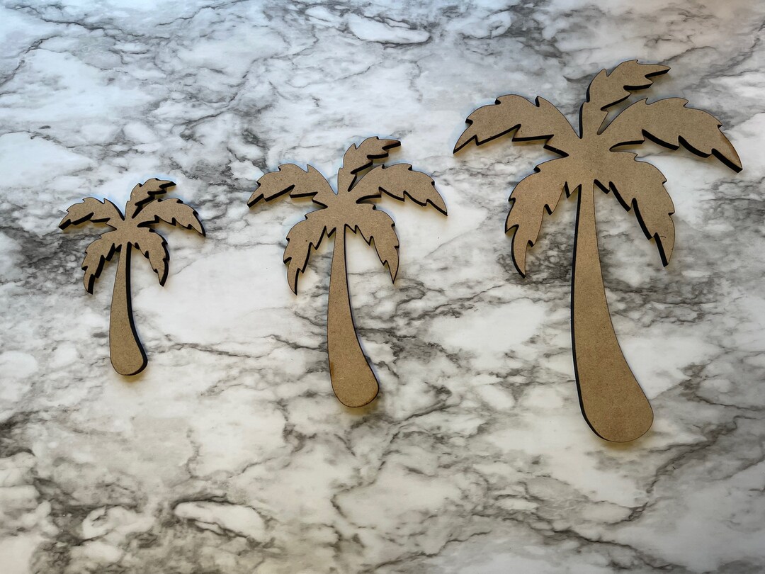 Wooden Palm Tree| Palm Tree Blank| Beach Wood Blank| Palm Tree Svg ...