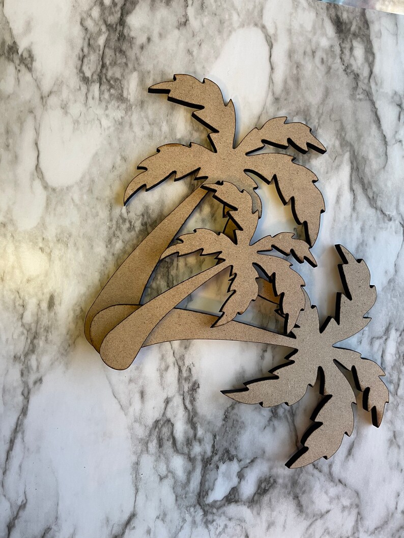 Wooden Palm Tree| Palm Tree Blank| Beach Wood Blank| Palm Tree Svg ...
