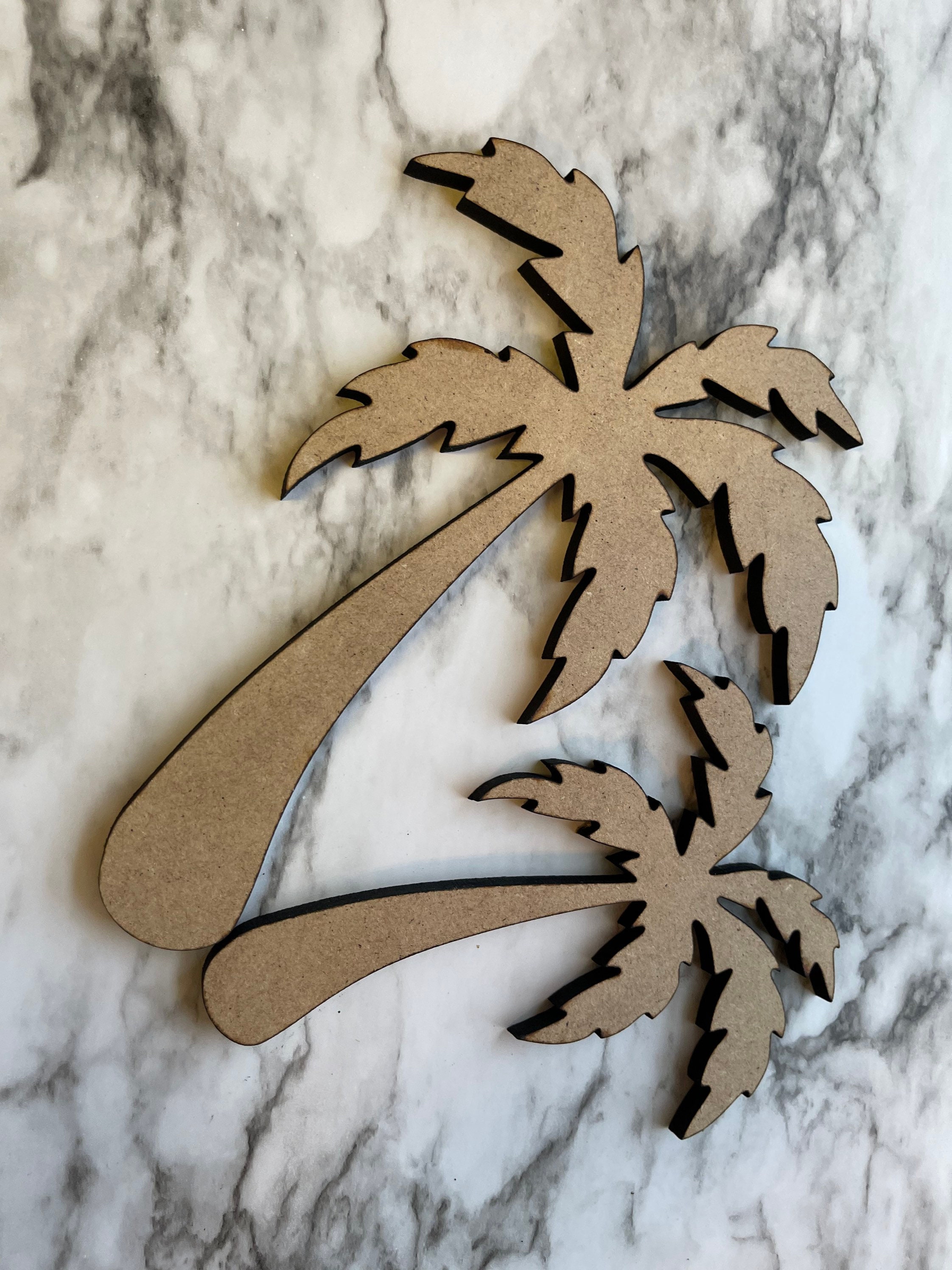 Wooden Palm Tree| Palm Tree Blank| Beach Wood Blank| Palm Tree Svg ...