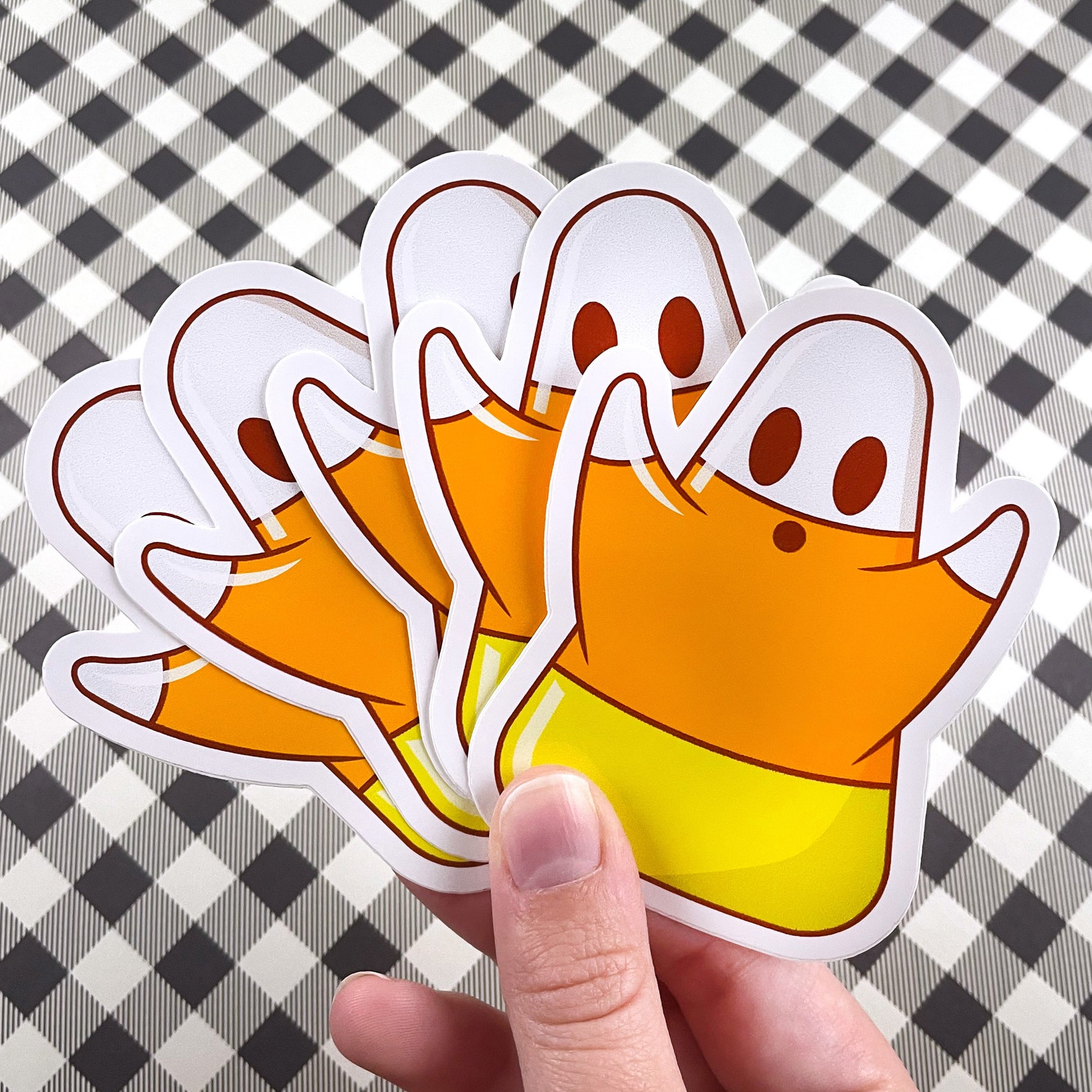 Candy Corn Ghost Sticker | Halloween Sticker, Cute Ghost Sticker ...