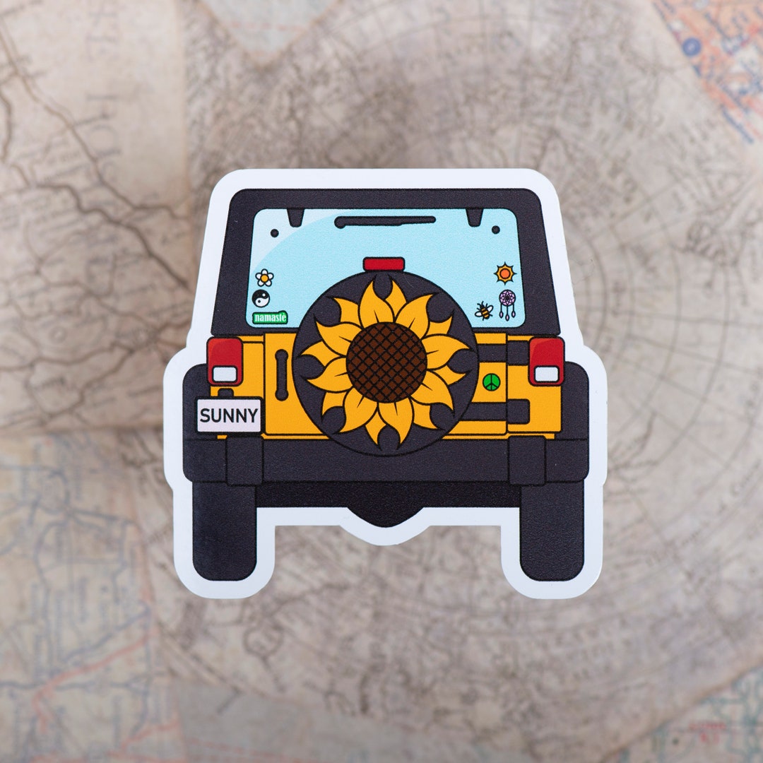 Car Sticker for Jeep Wrangler Decal for Car Aesthetic Hippie Decor for ...