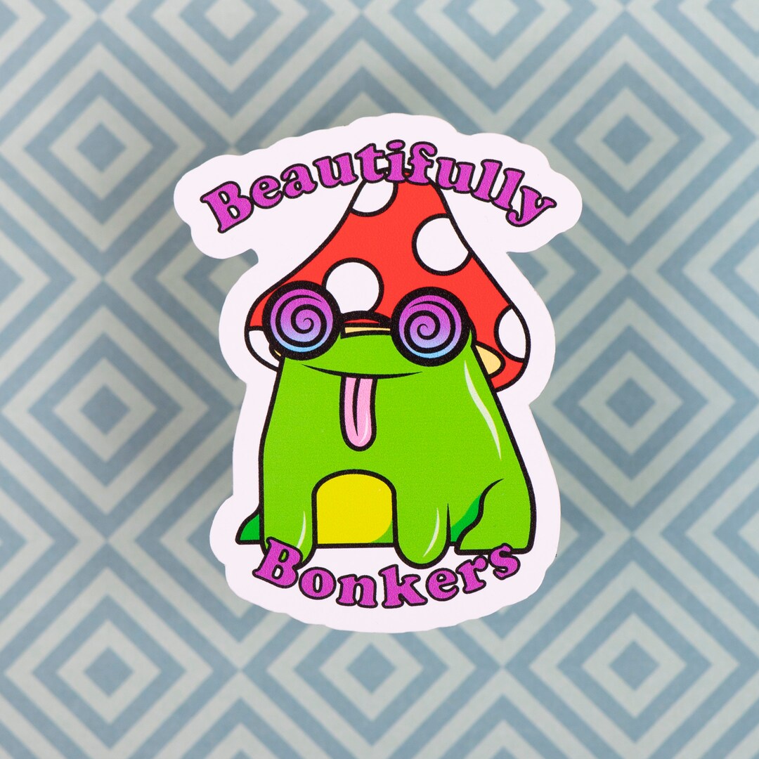 Sticker Frog Cute Cottagecore Decor Mushroom Sticker Funny Spring Decor ...