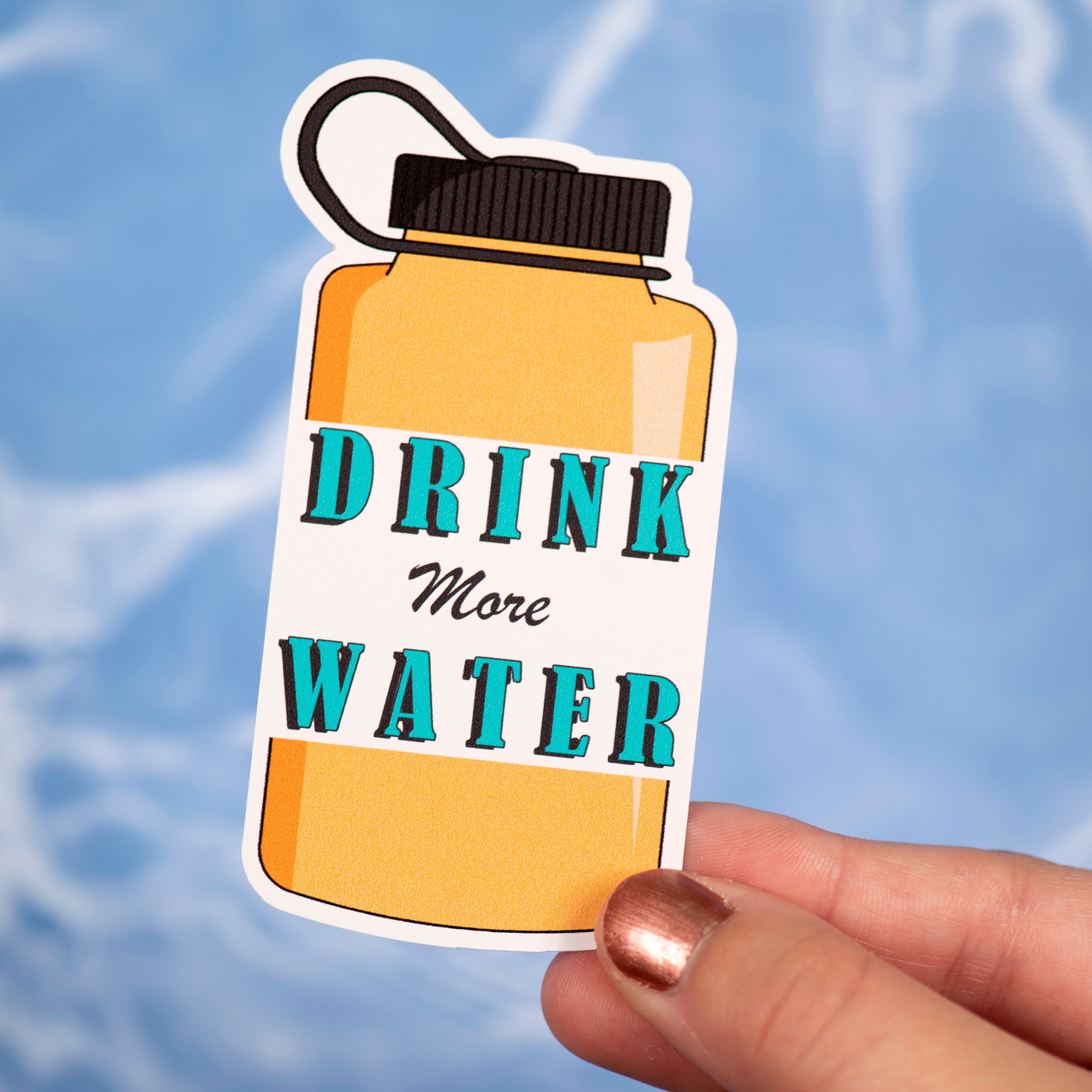 Sticker for Water Bottle Decal Self Care Gift Health and Wellness Gift ...