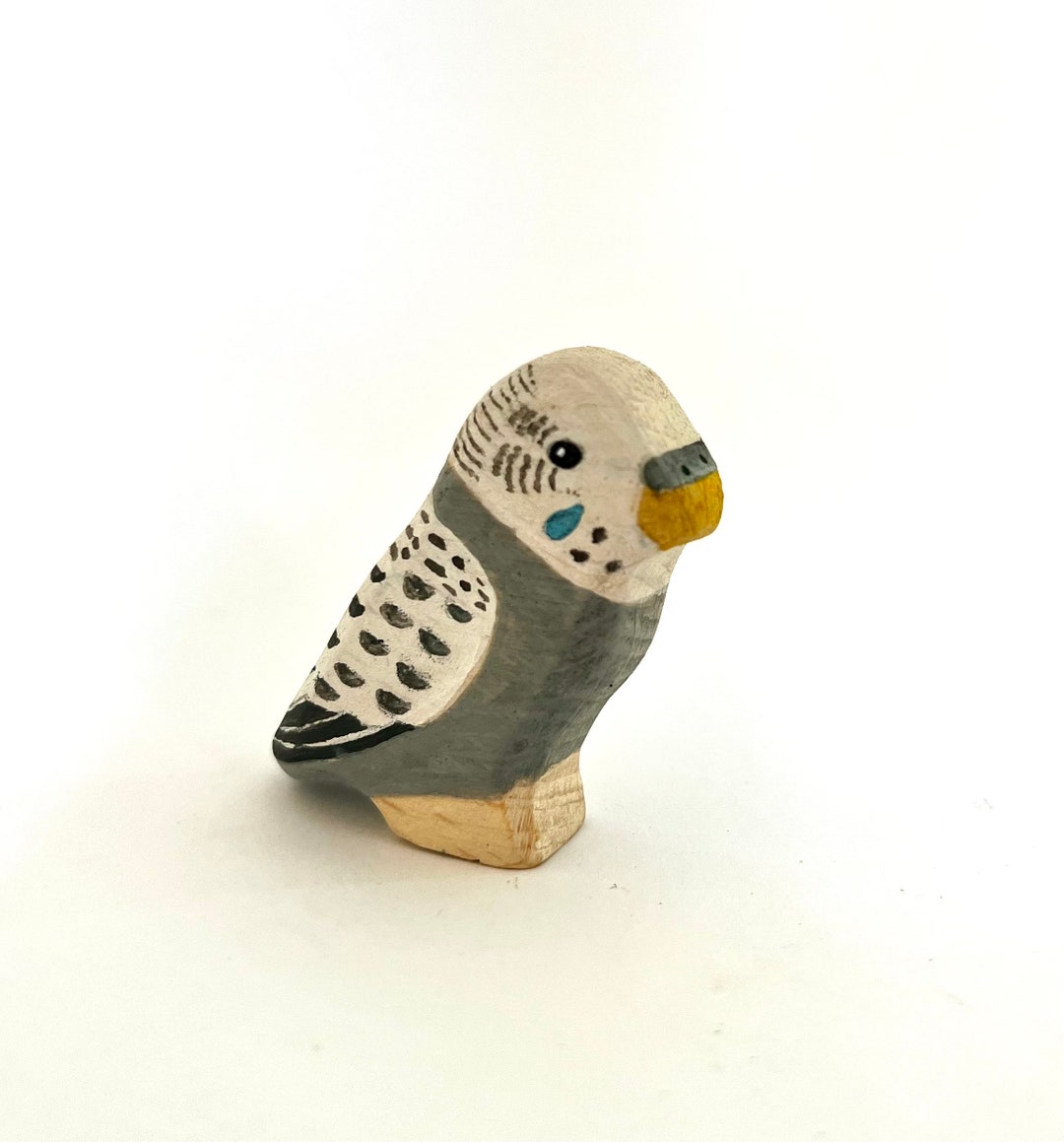 Budgie Bird Wooden Toy Pretend Play Montessori Waldorf Vegan Nature ...