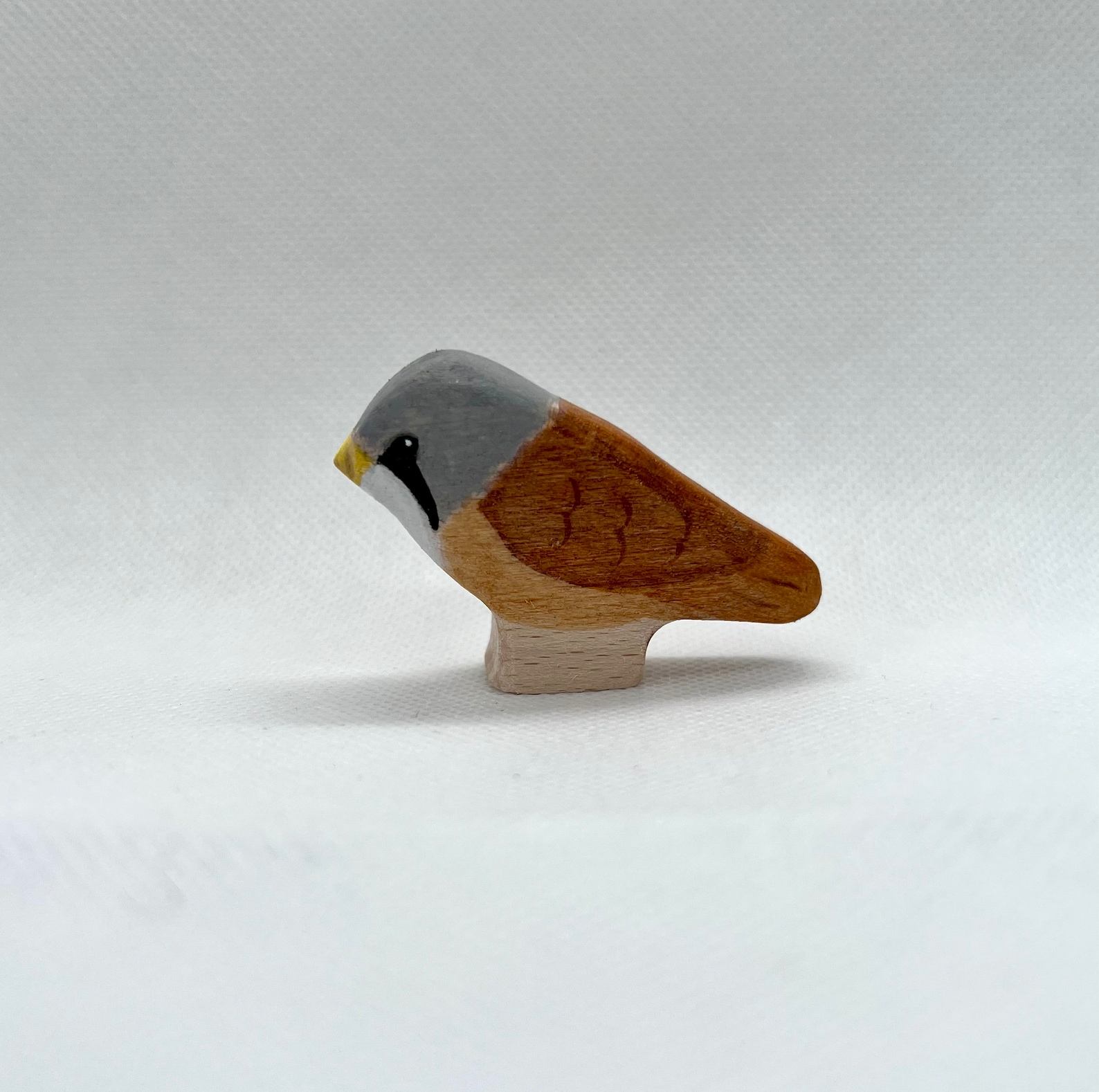 Bearded Tit Bird Wooden Toy Pretend Play Montessori Waldorf Vegan ...