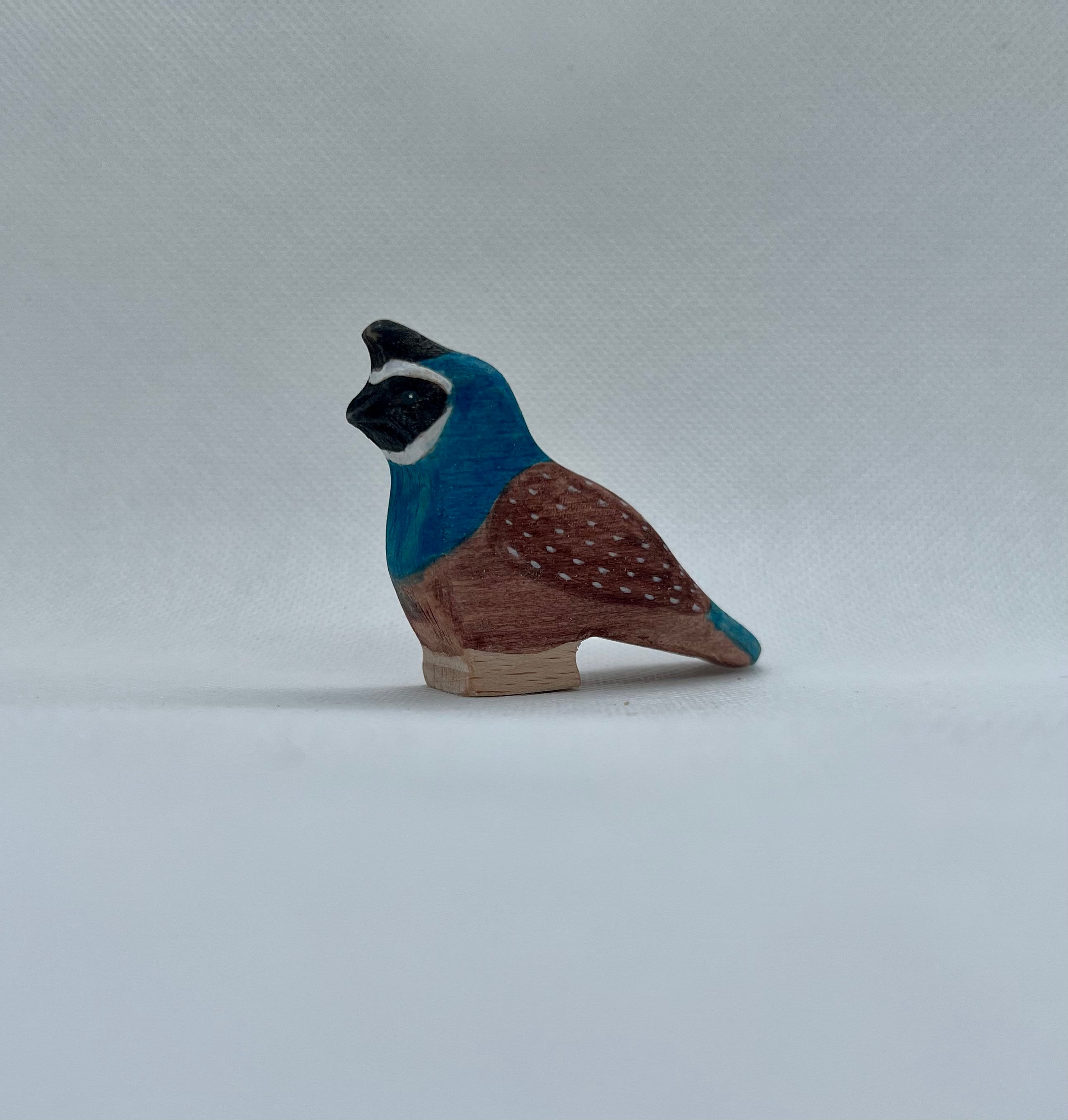 California Quail Bird Wooden Toy Pretend Play Montessori - Etsy