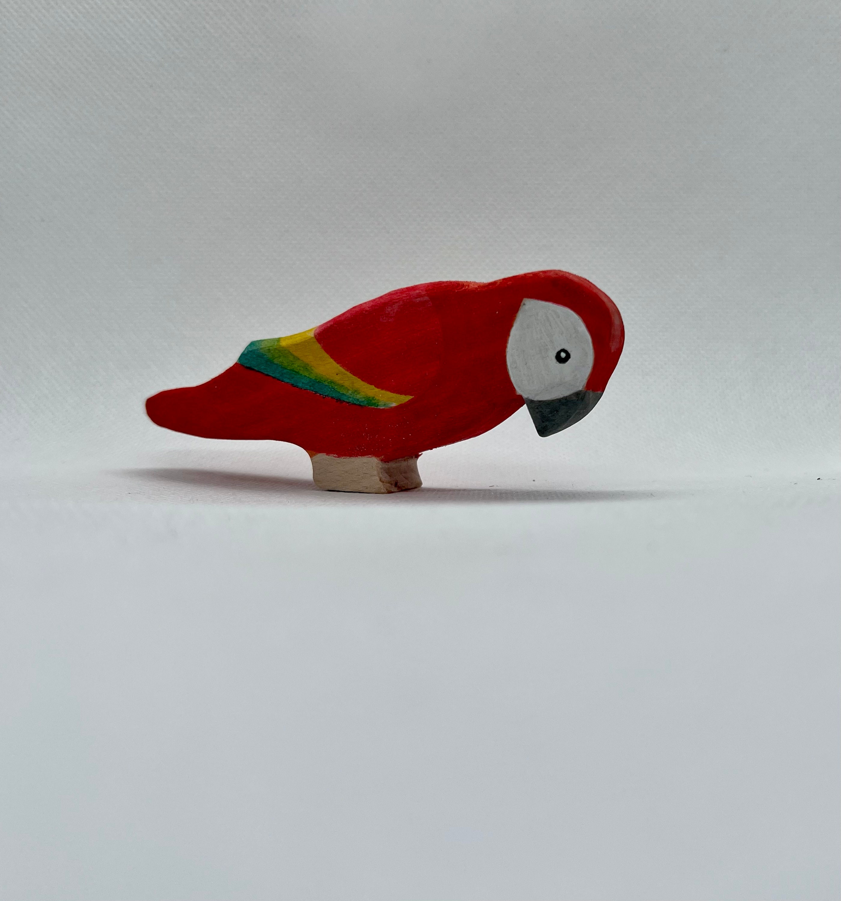 Macaw Parrot Bird Wooden Toy Pretend Play Montessori Waldorf Vegan ...