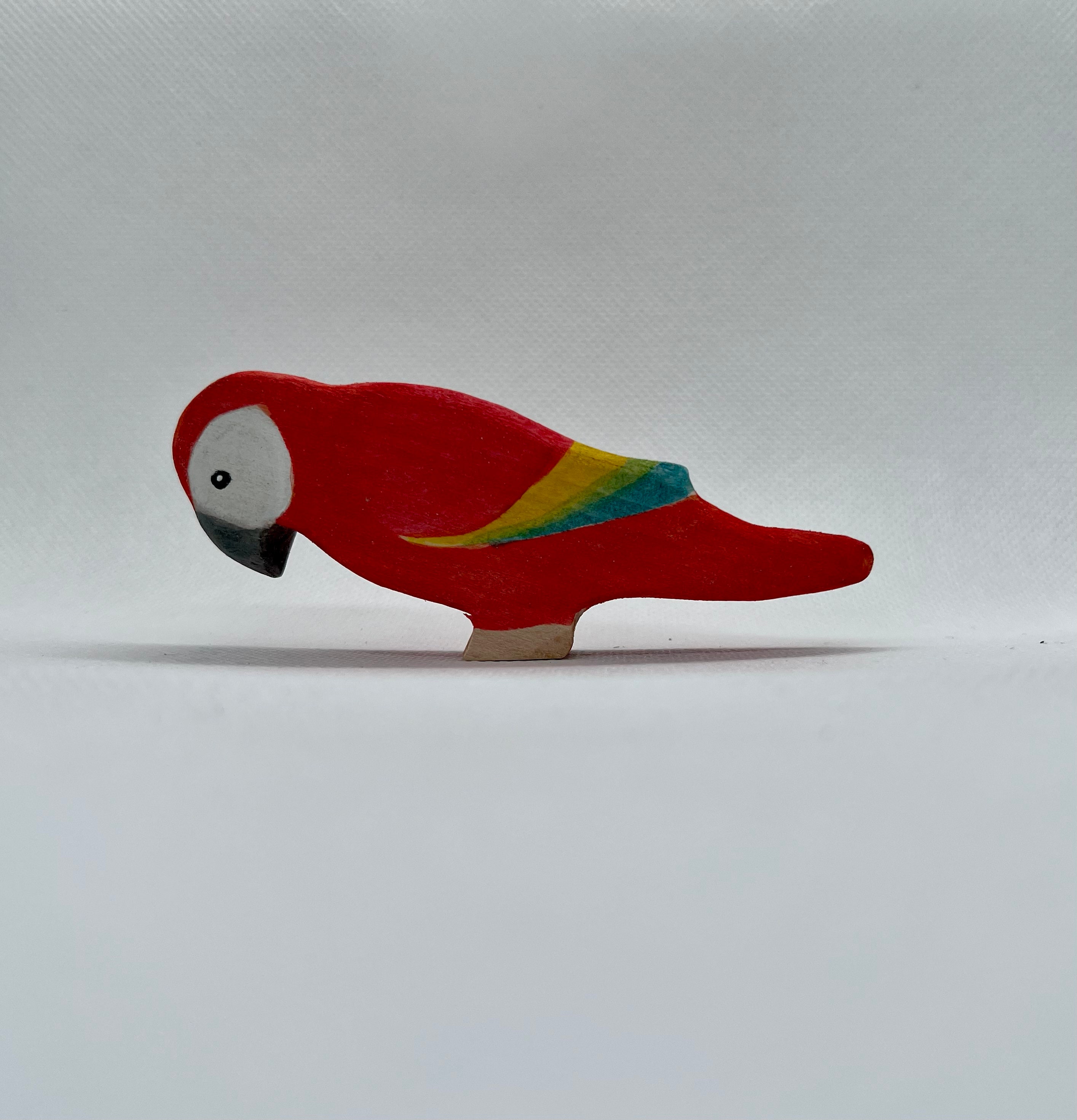 Macaw Parrot Bird Wooden Toy Pretend Play Montessori Waldorf Vegan ...
