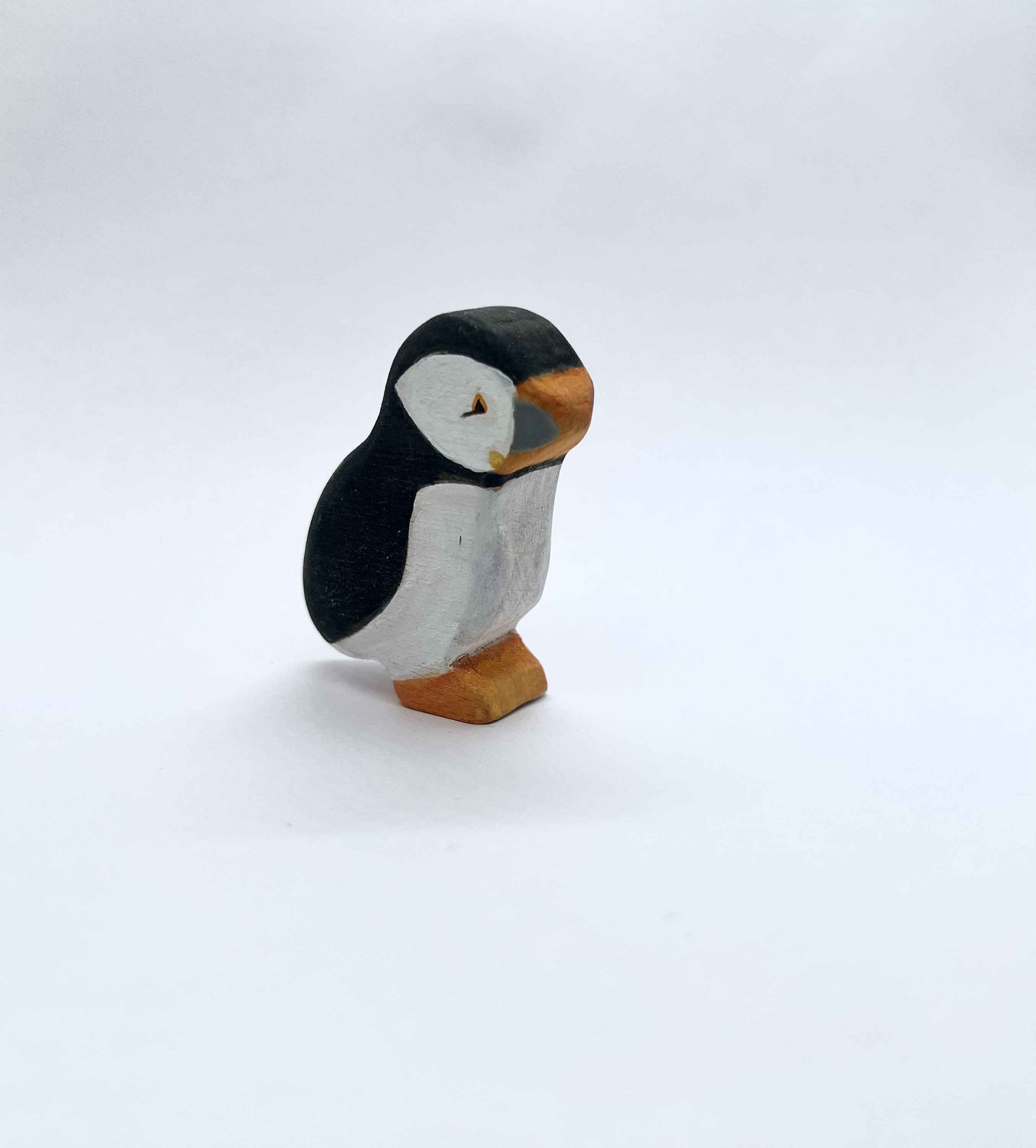 Puffin Bird Wooden Toy Pretend Play Montessori Waldorf Vegan Falcon ...