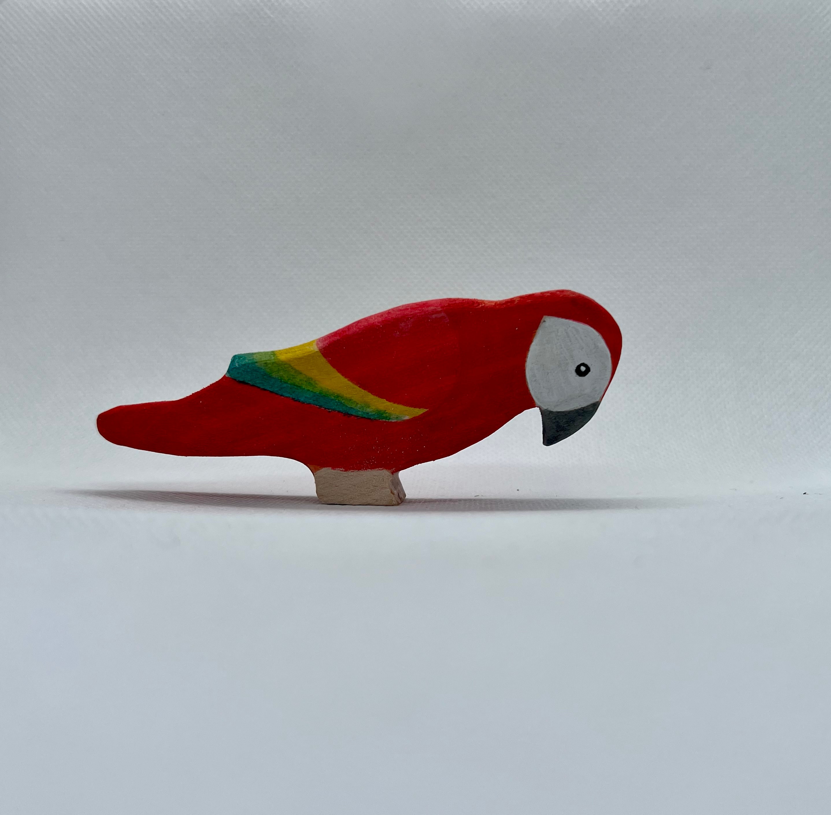Macaw Parrot Bird Wooden Toy Pretend Play Montessori Waldorf Vegan ...