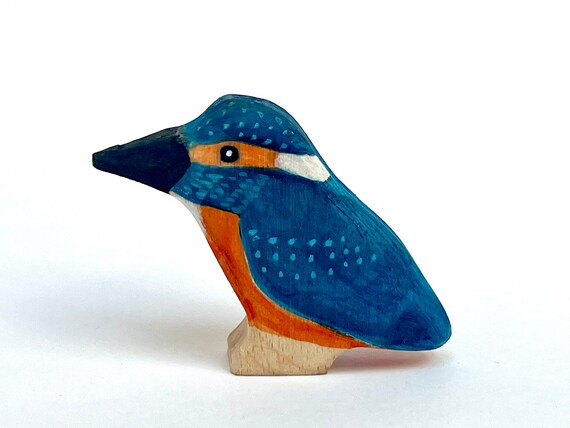 Kingfisher Bird Wooden Toy Pretend Play Montessori Waldorf - Etsy