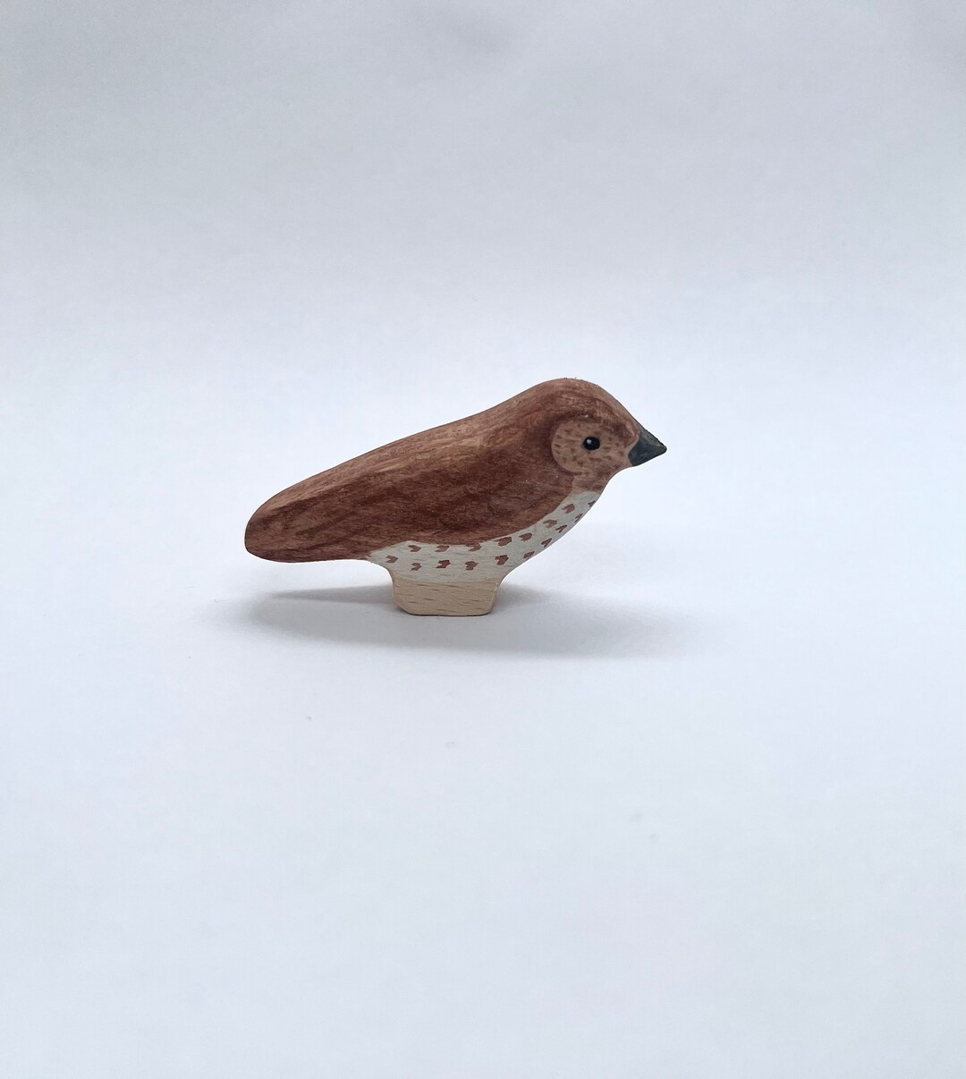 Song Thrush Bird Wooden Toy Pretend Play Montessori Waldorf Vegan ...