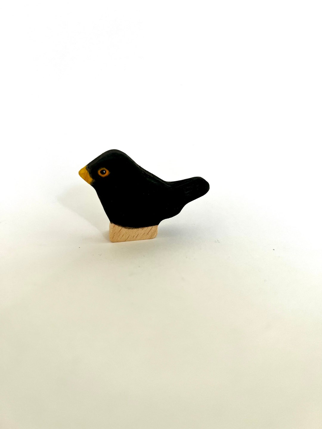Blackbird Bird Wooden Toy Pretend Play Montessori Waldorf Vegan Nature ...