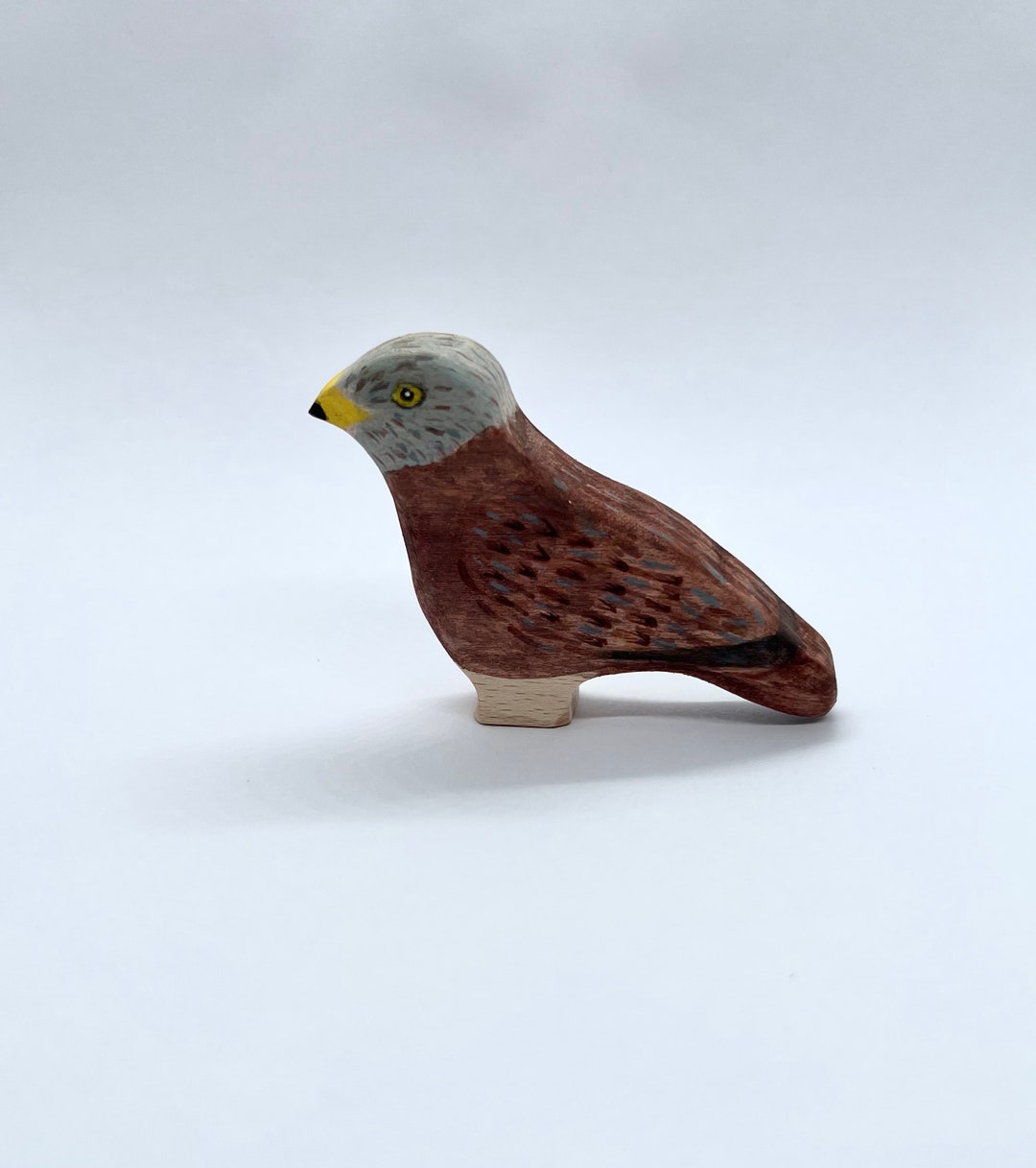 Red Kite Bird Wooden Toy Pretend Play Montessori Waldorf Vegan - Etsy