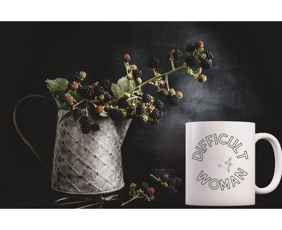 Difficult Woman SVG, PNG With Dandelion Flower, Digital Download - Etsy