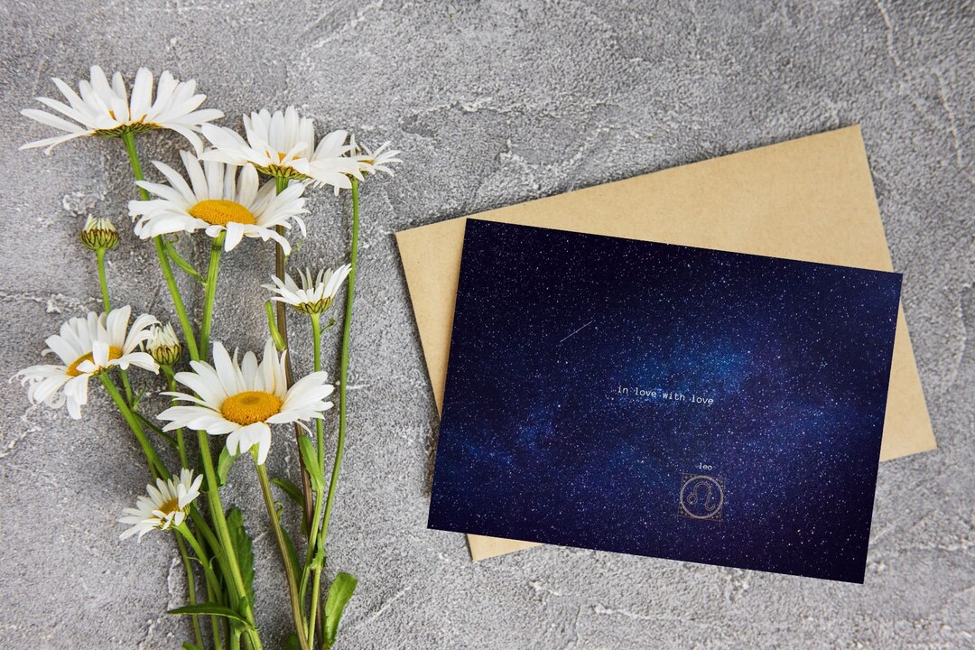 Leo Astrological Sign, Notecard, Leo Love, in Love With Love.... - Etsy
