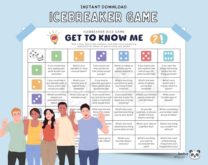 Printable Icebreaker Game Team Building Game Get to Know You Icebreaker ...