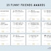 Printable Funny Friends Awards Appreciation Fun Gifts for Friends ...