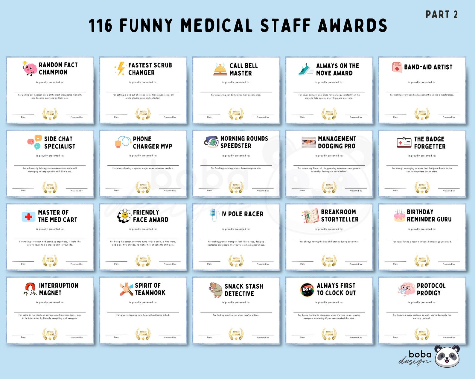 Printable Funny Medical Staff Awards Printable Medical Staff ...