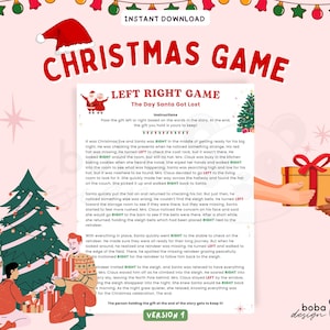 Printable Left Right Game Right Left Game Funny Gift Exchange Game ...