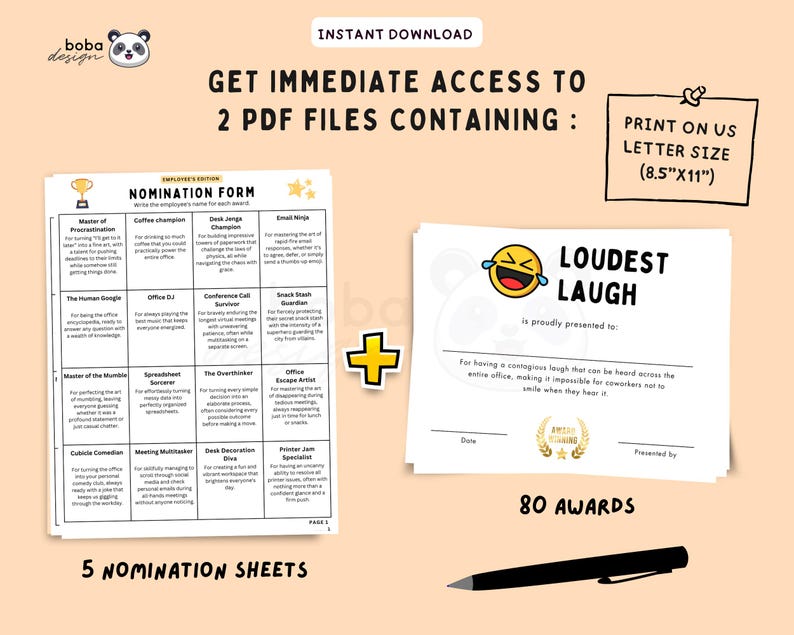 Printable Funny Employee Awards Printable Appreciation Awards ...