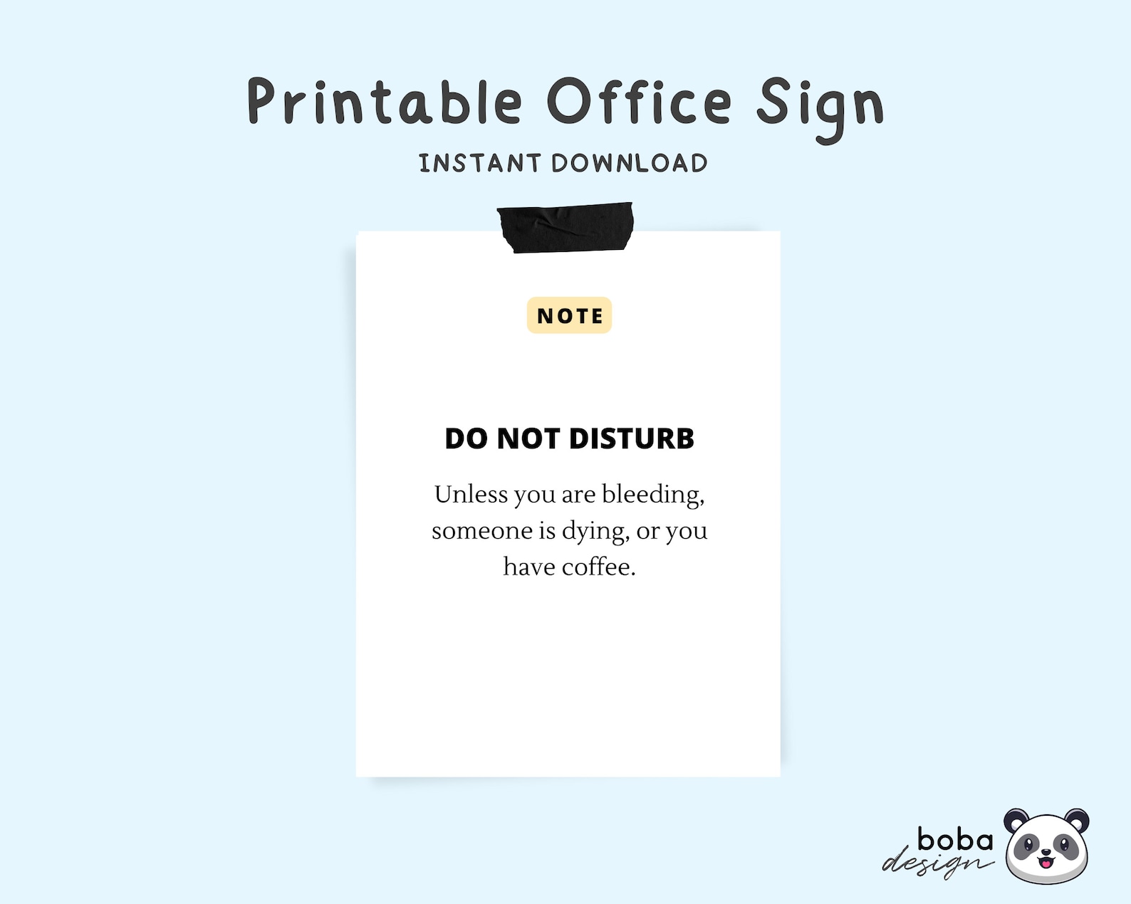 Office Signs Do Not Disturb Printable - Funny Door Sign School, Funny ...