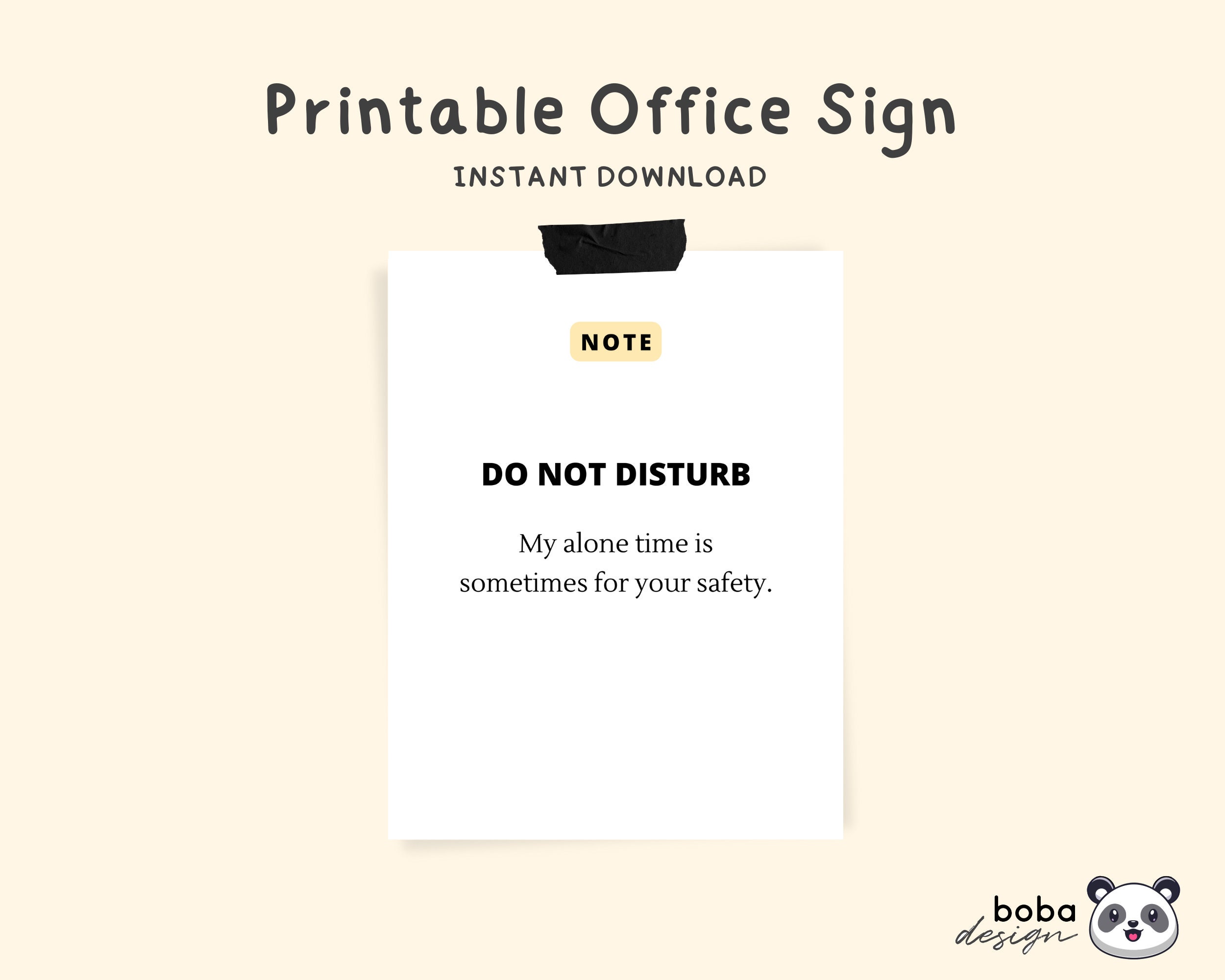 Office Signs Do Not Disturb Printable Funny Door Sign School, Funny ...