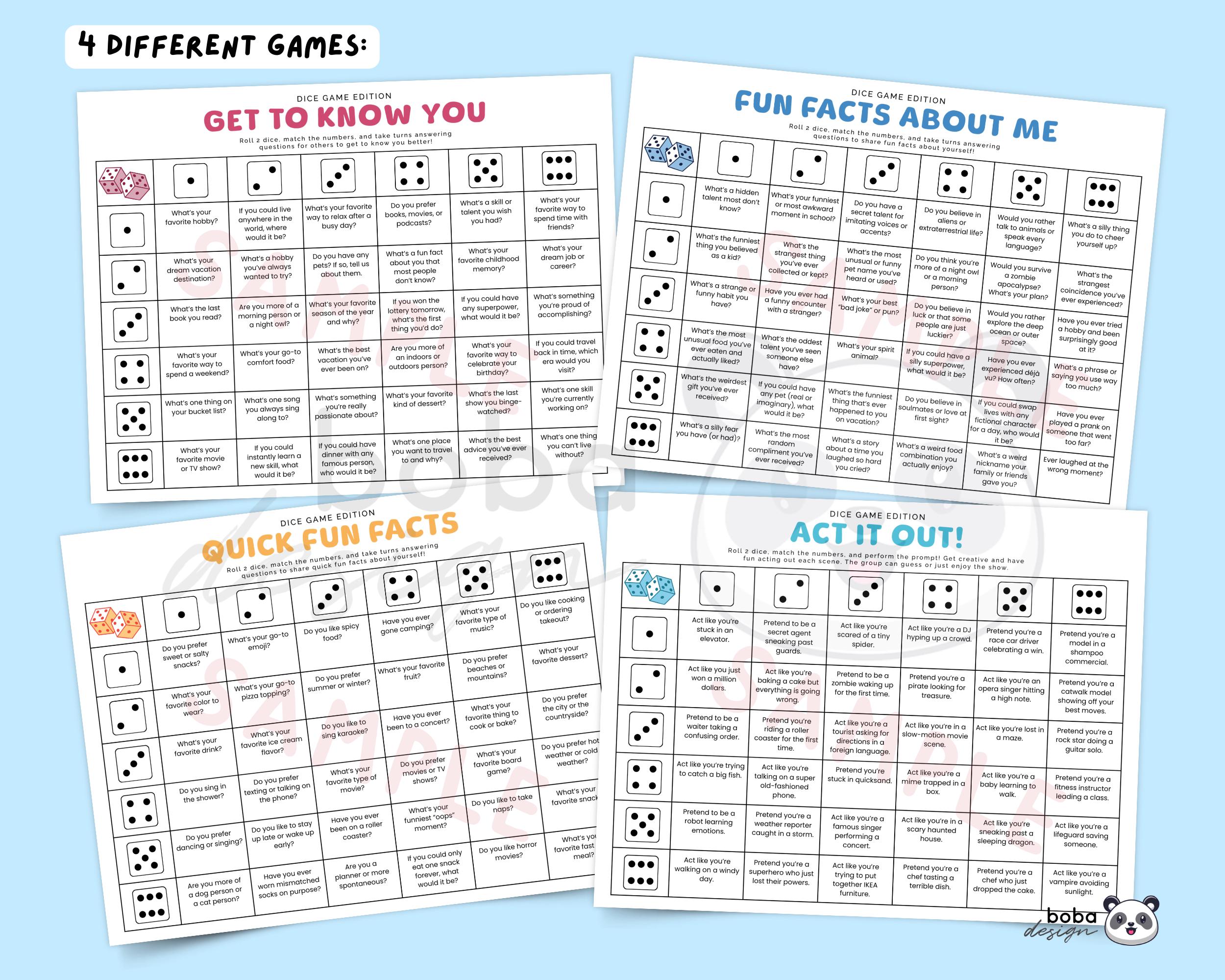Printable Icebreaker Game Bundle Team Building Game Get to Know You ...