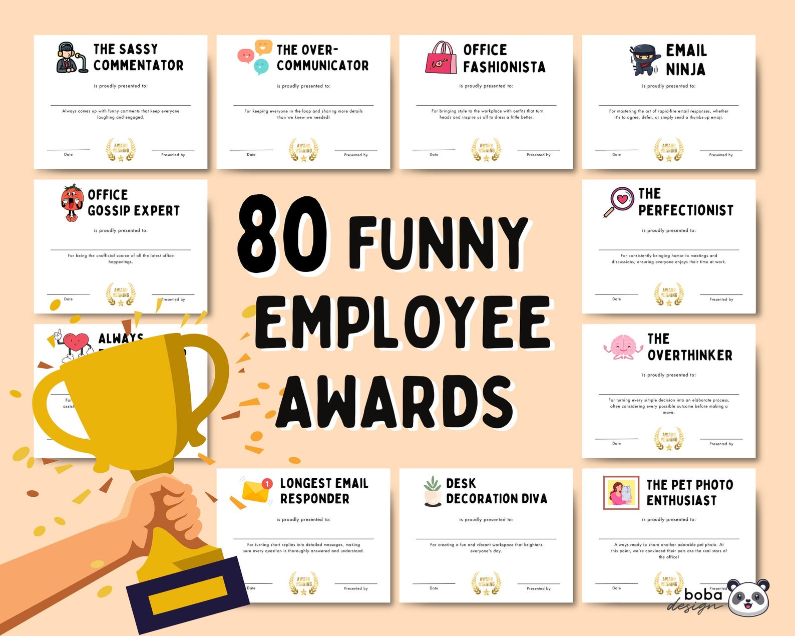 Printable Funny Employee Awards Printable Appreciation Awards ...
