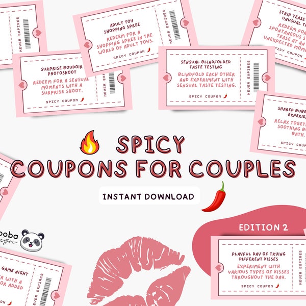 Coupon Book for Husband Spicy - Etsy