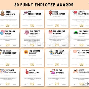 Printable Funny Employee Awards Printable Appreciation Awards ...