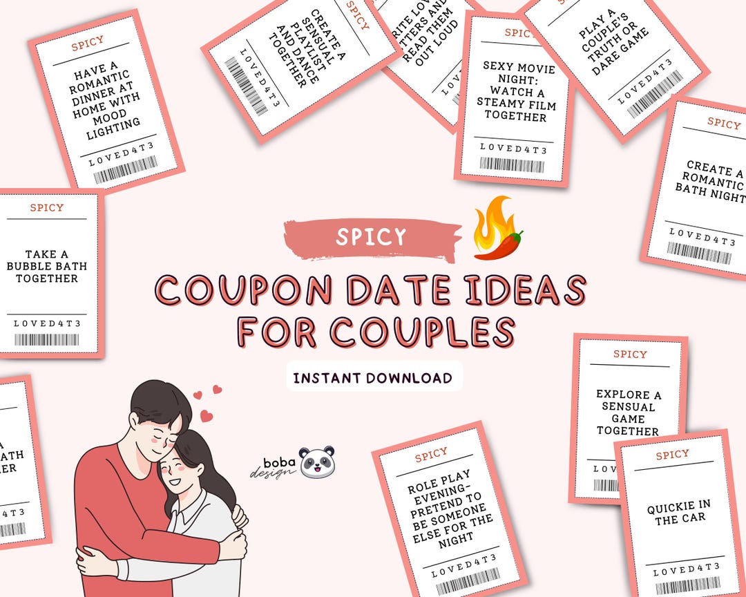 32 Printable Spicy Coupons for Couple, Coupon Date Night Ideas Funny ...