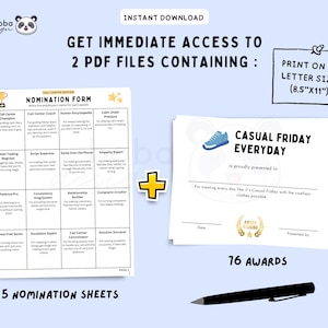 Printable Funny Call Center Employee Awards Appreciation Awards ...