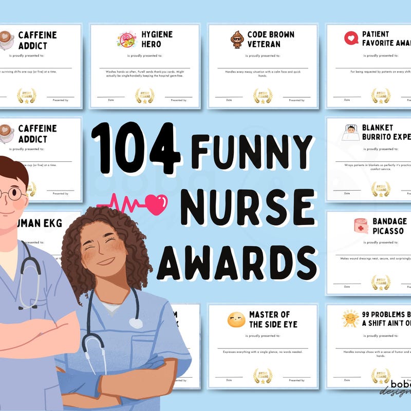 Funny Nurses Week Awards - Etsy