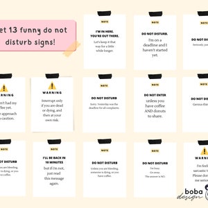 13 Office Signs Do Not Disturb Printable - Funny Office Wall Decor ...
