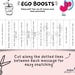 Printable Emergency Ego Boost Positivity Funny Office Sign Cubicle ...