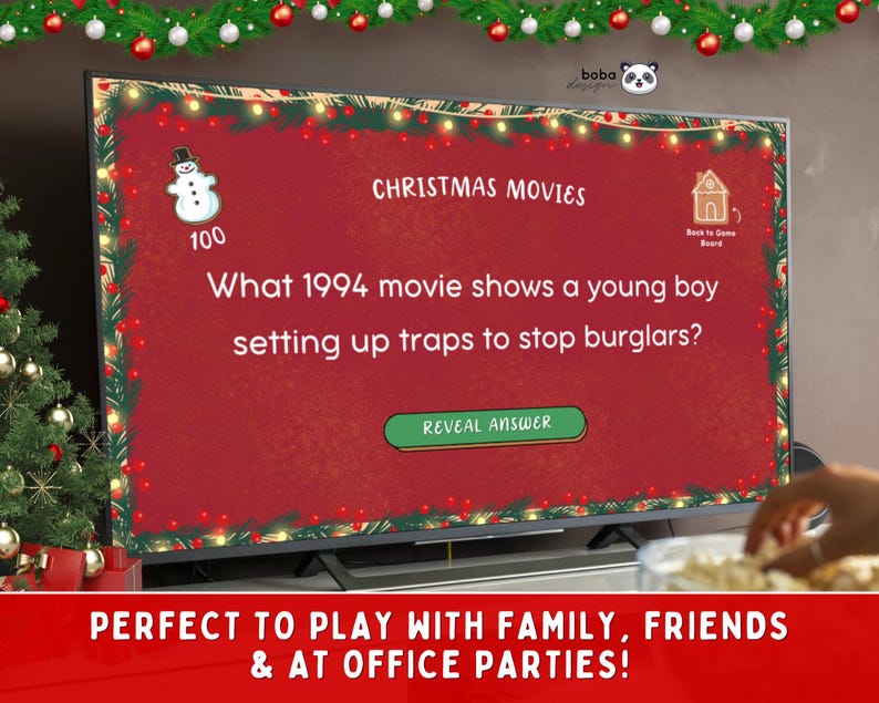 Editable Christmas Jeopardy Game Office Christmas Party Holiday Trivia ...