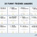 Printable Funny Friends Awards Appreciation Fun Gifts for Friends ...