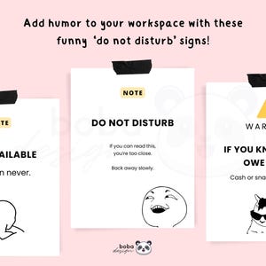16 Funny Do Not Disturb Signs Vol 2 With Memes Printable Funny Busy ...