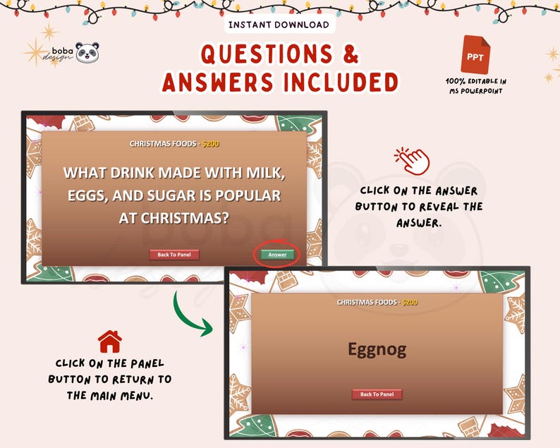 Christmas Jeopardy Game Powerpoint Game Christmas Party Games for ...