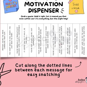 Printable Emergency Motivation Dispenser Positivity Funny Office Sign ...
