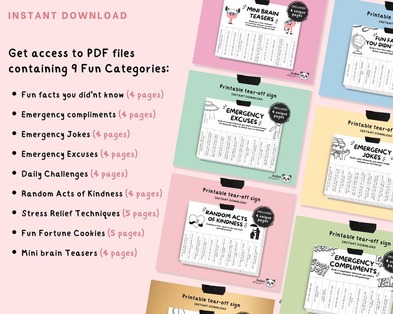 BUNDLE Printable Tear off Signs Funny Door Sign Office Wall Break Room ...