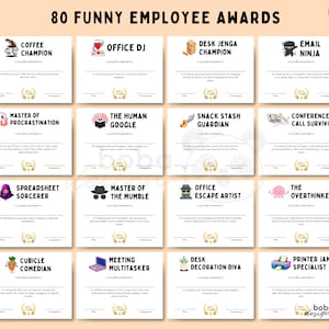 Printable Funny Employee Awards Printable Appreciation Awards ...