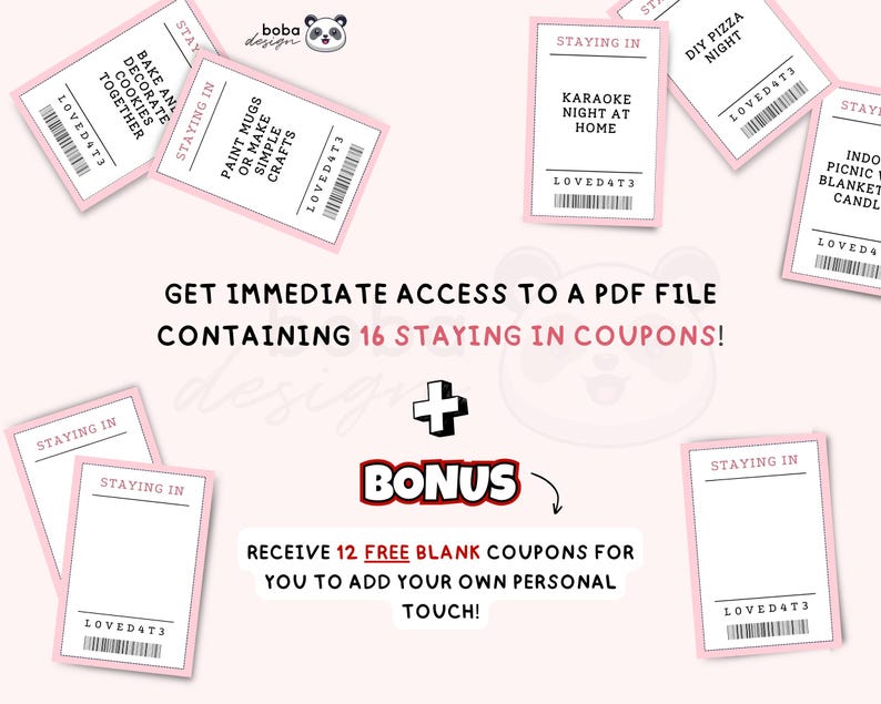 16 Printable Staying in Coupons for Couple, Coupon Date Night Ideas ...
