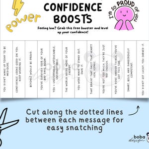 Printable Emergency Confidence Boosts Positivity Funny Office Sign ...