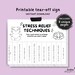 Printable Stress Relief Tear off Sign Stress Relief Techniques Funny ...