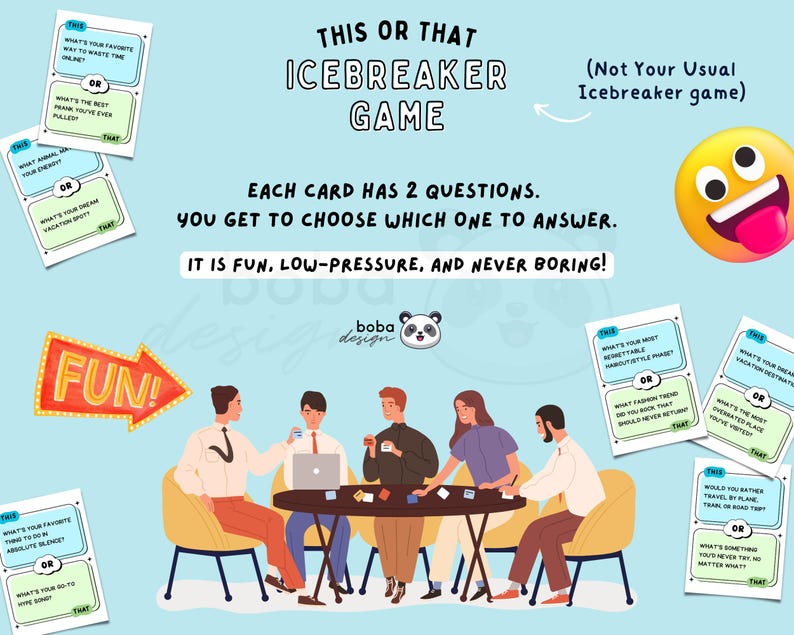Printable This or That Icebreaker Game Team Building Game Get to Know ...