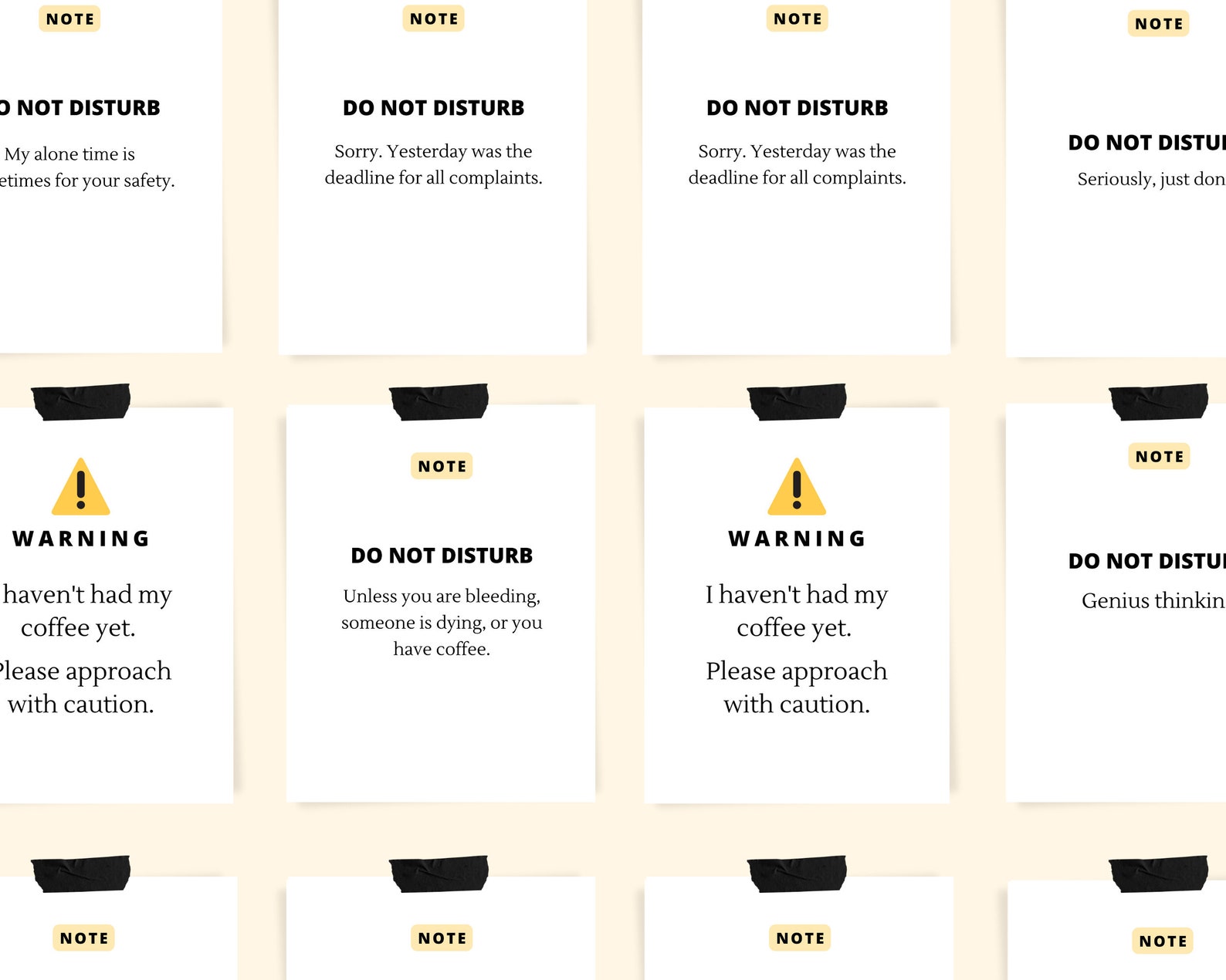 13 Office Signs Do Not Disturb Printable - Funny Office Wall Decor ...