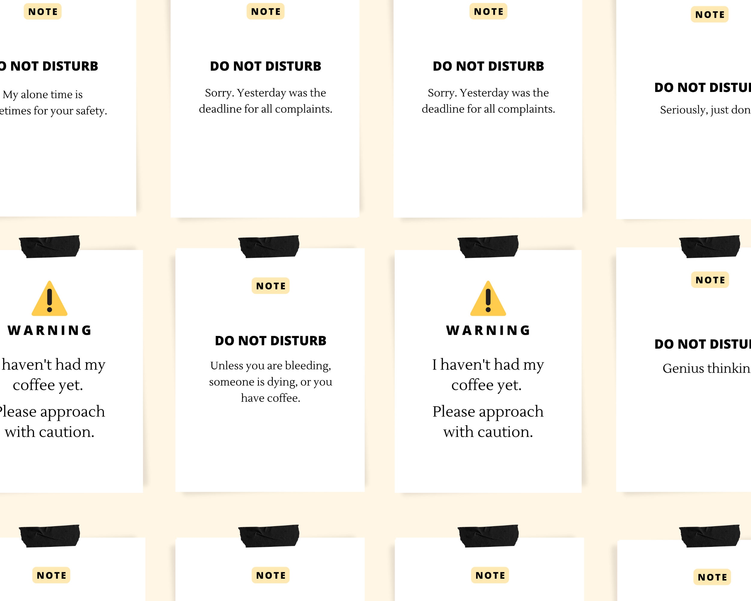 13 Office Signs Do Not Disturb Printable - Funny Office Wall Decor ...